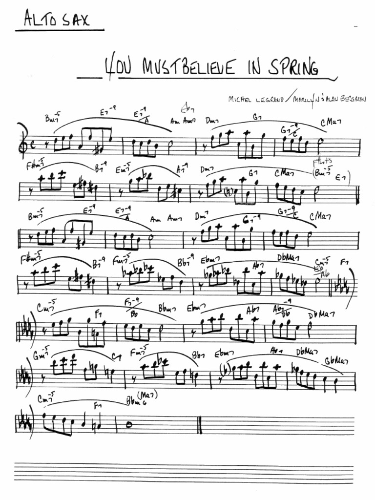 You Must Believe in Spring - Michele LeGrand | PDF