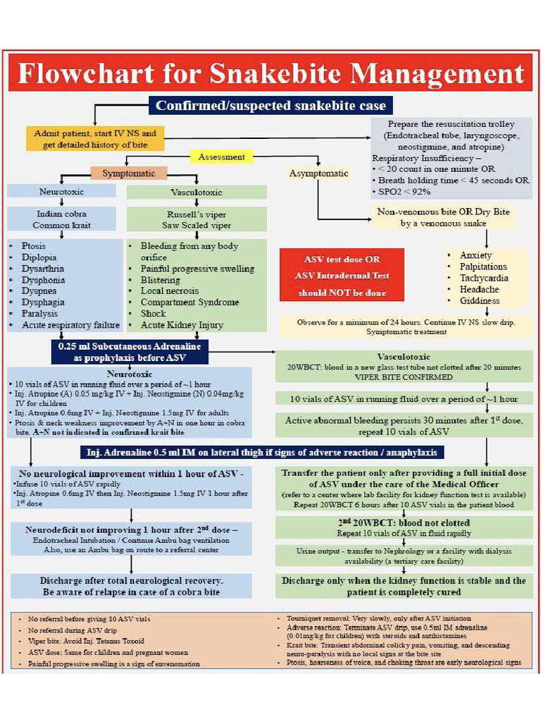 Snake Bite Management | PDF