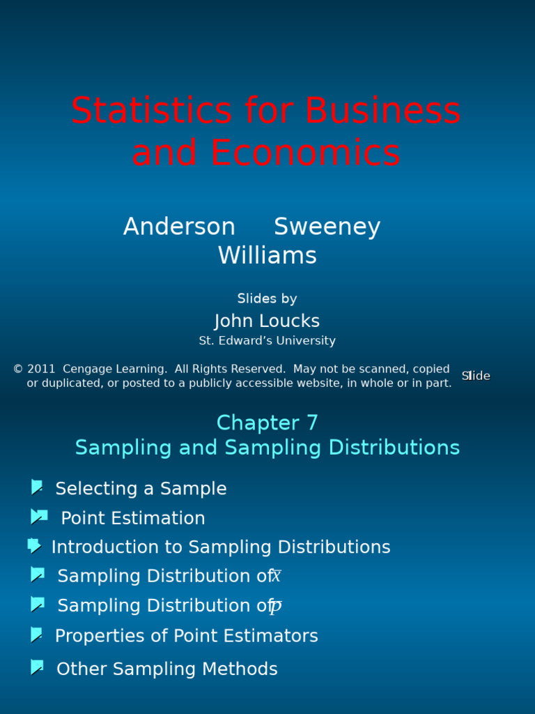 Chapter 7 | PDF | Standard Deviation | Estimator Chapter 7 | PDF | Standard Deviation | Estimator