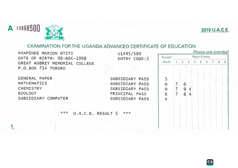 1a46c7b9marion Uace Slip | PDF