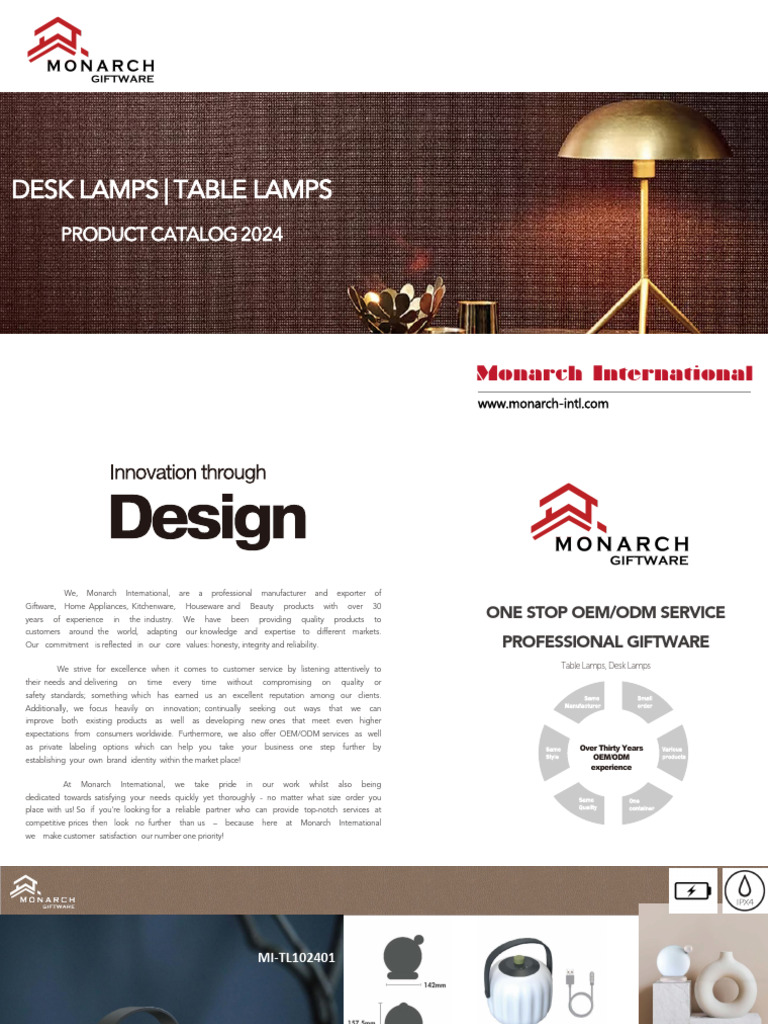 Monarch International Lamp Catalog 2024 | PDF | Economies | Business ...