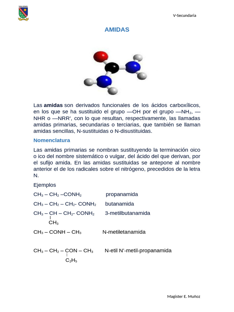 AMIDAS_-clase (1) | PDF | Amida | Química Física