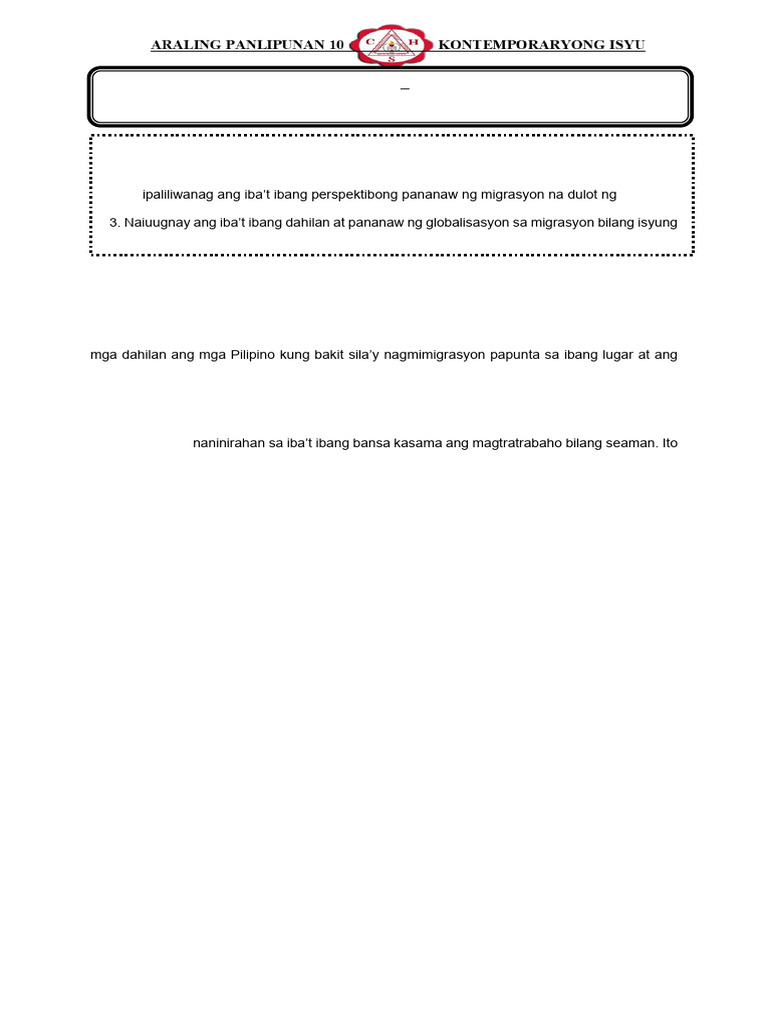 AP 10 Las Quarter 2 Week 5 | PDF
