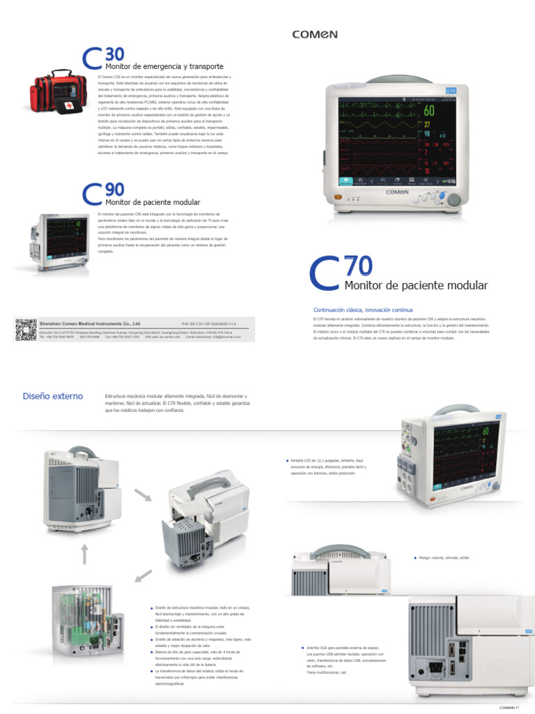 Catálogo - C70 Comen | PDF | Corazón | Monitor de computadora