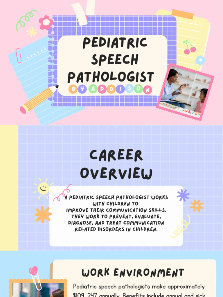 Pediatric Speech Pathology | PDF
