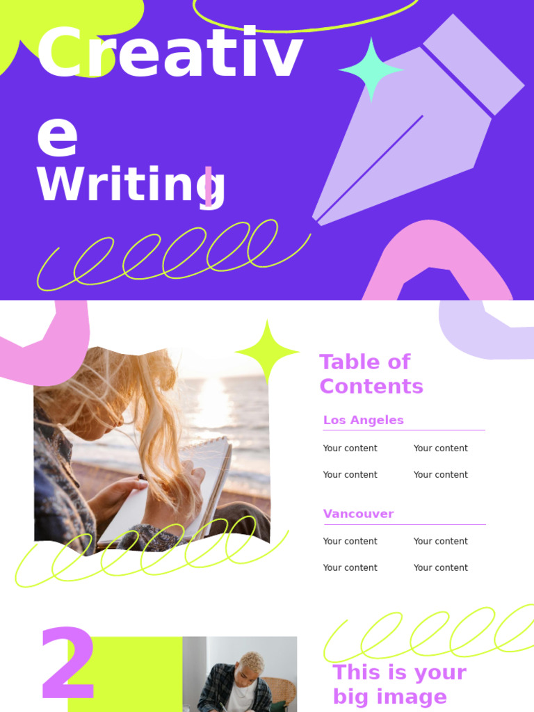 Creative Writing Course Presentation Purple Variant | PDF ...