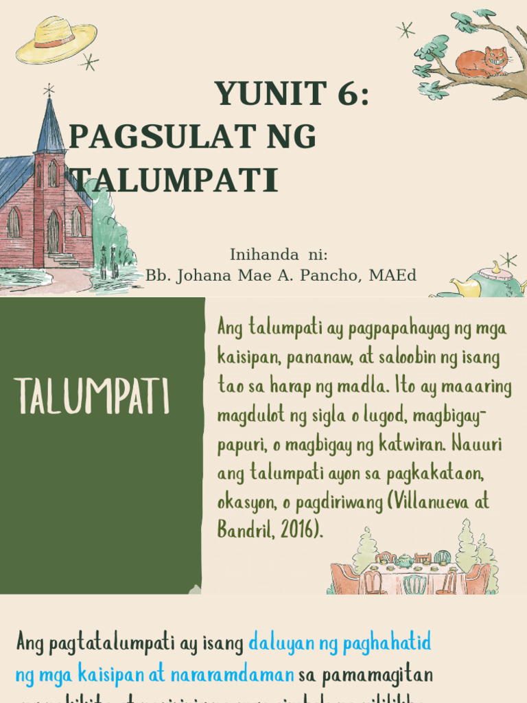 YUNIT 6 Pagsulat NG Talumpati | PDF