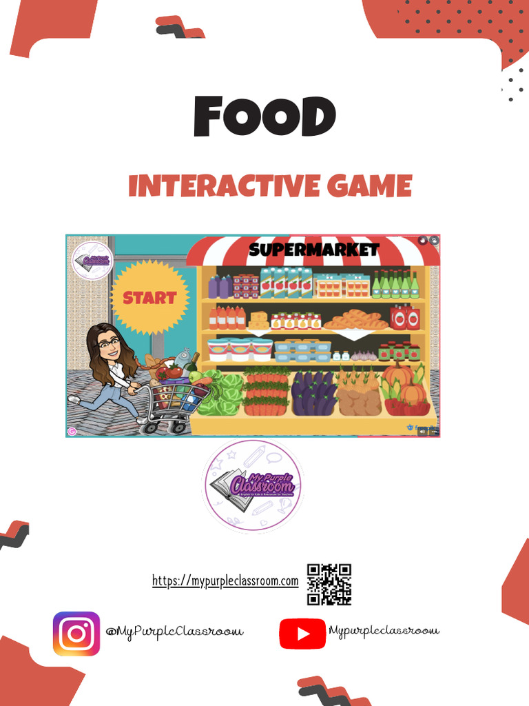 FOOD Interactive Game @MyPurpleCalssroom 1ievki | PDF