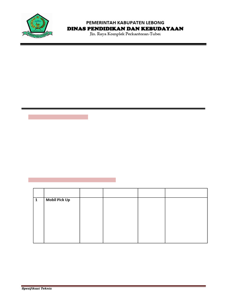 DAK SMP Spektek Rehab Perpustakaan SMP 9 | PDF