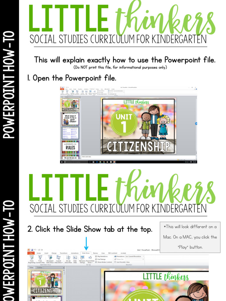 HOW TO Use The Powerpoint READ FIRST | PDF