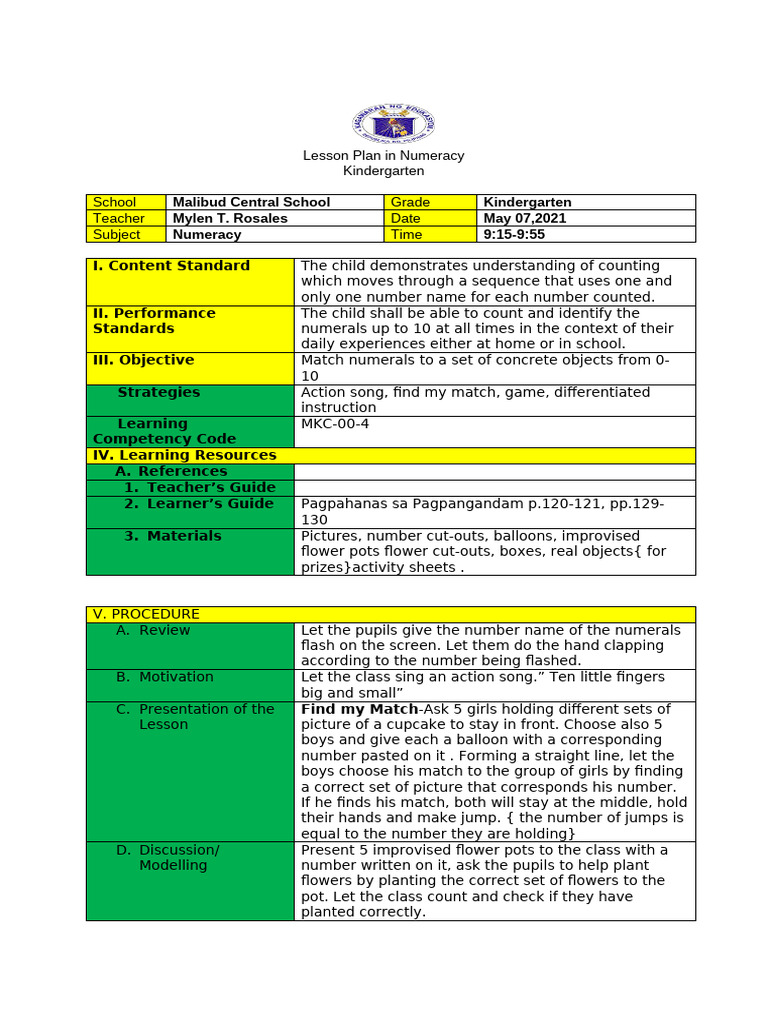 Detailed Lesson Plan in Literacy | PDF | Lesson Plan | Learning