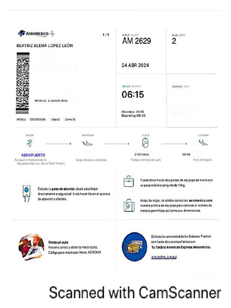 Pase de Abordar 24abr | PDF