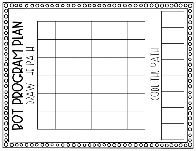 6x6 BeeBot Grid | PDF | Art | Computers
