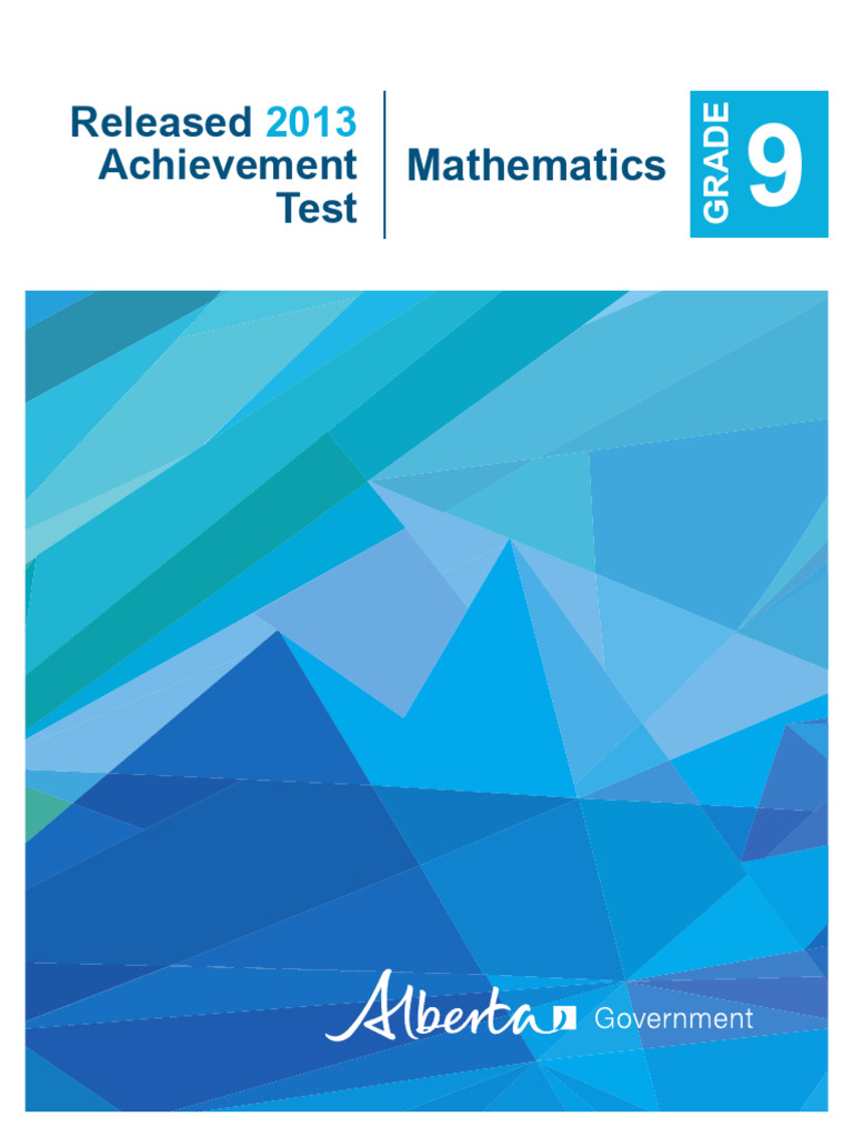 Alb Non AV 10 Provincial Achievement Test Released Materials ...