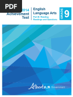 Alberta Provincial Achievement Test: English Language Arts | PDF ...