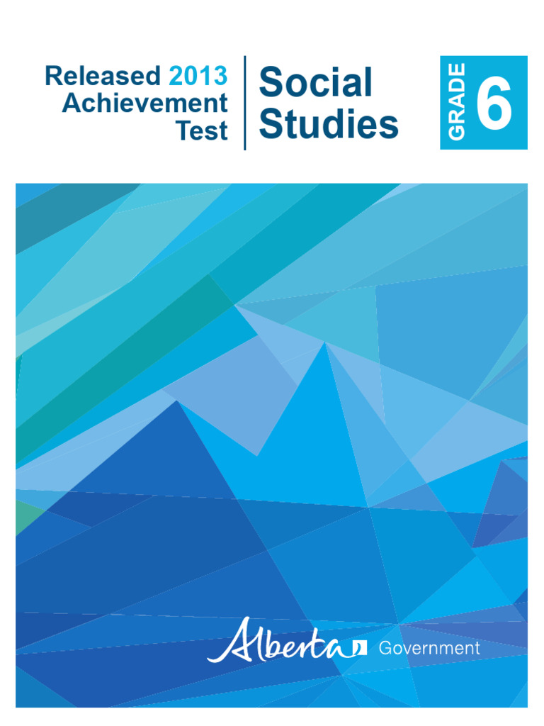 Alb Extra Non AV 6 Provincial Achievement Test Released Materials ...