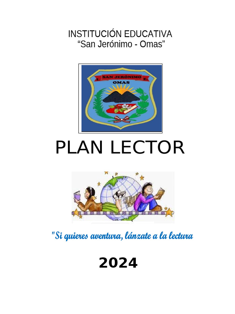 Plan Lector 2024 Actualizado Ultimo | PDF | Educación primaria