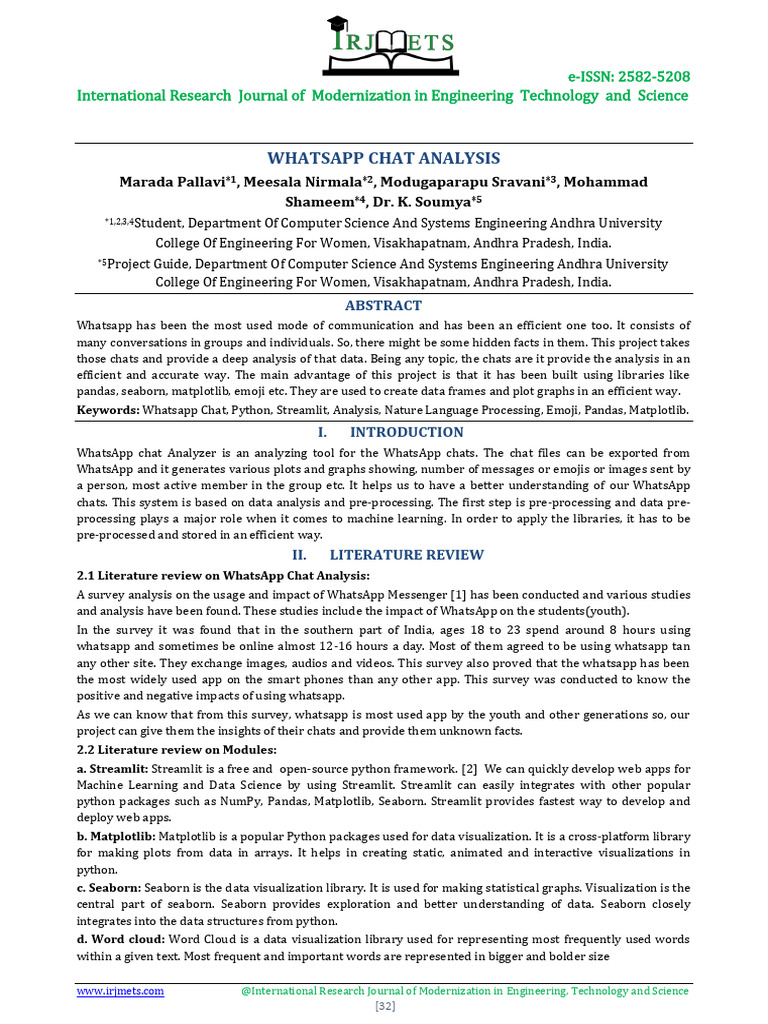 WhatsApp Chat Analyzer8 | PDF | World Wide Web | Internet & Web