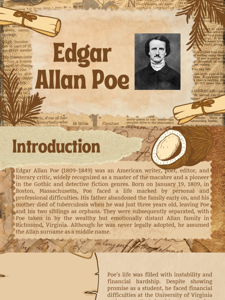 Edger Alan Poe | PDF | Edgar Allan Poe | Poetry