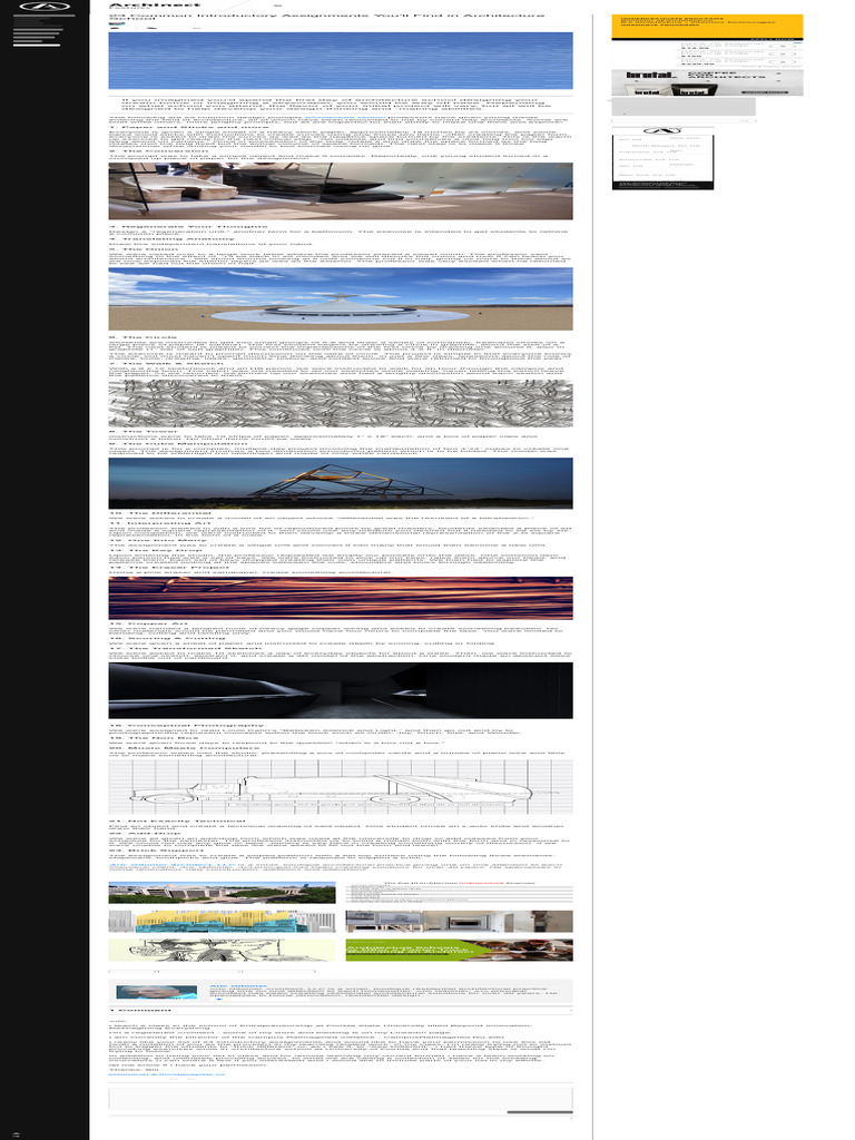 Architecture School Assignments | PDF | Pencil | Architect