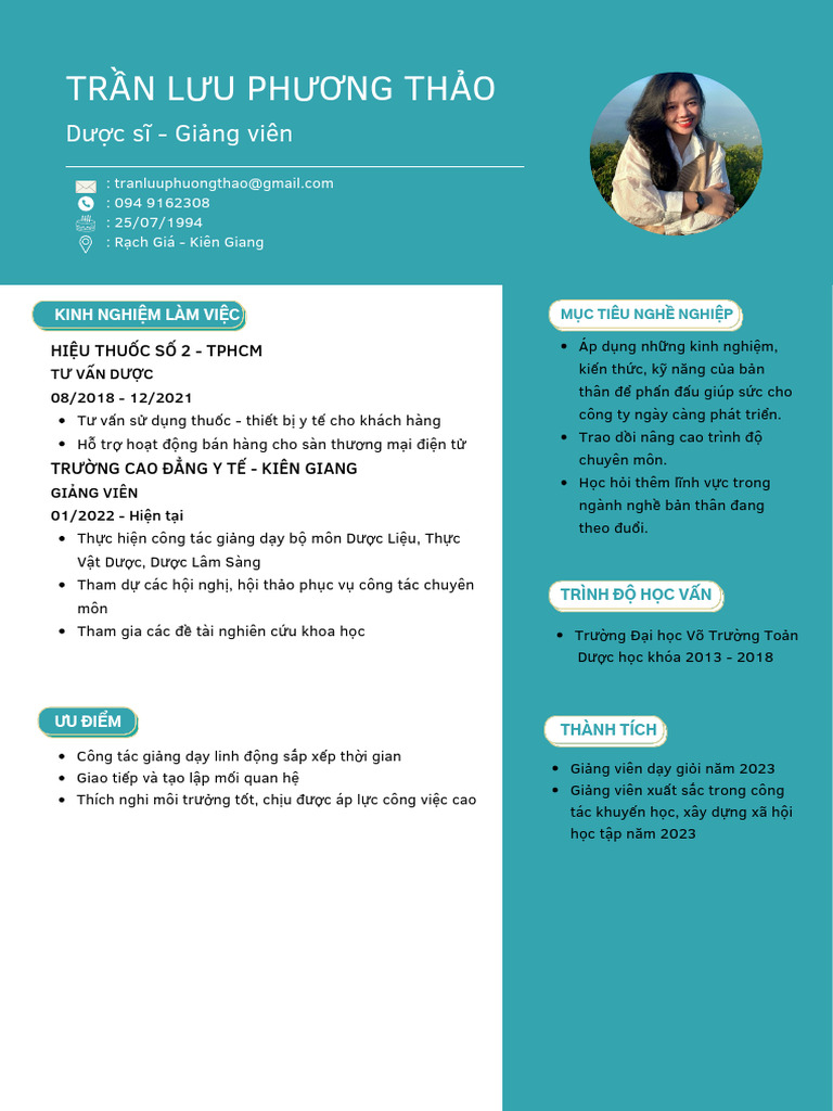 Blue Light Blue Color Blocks Physician CV_2 | PDF