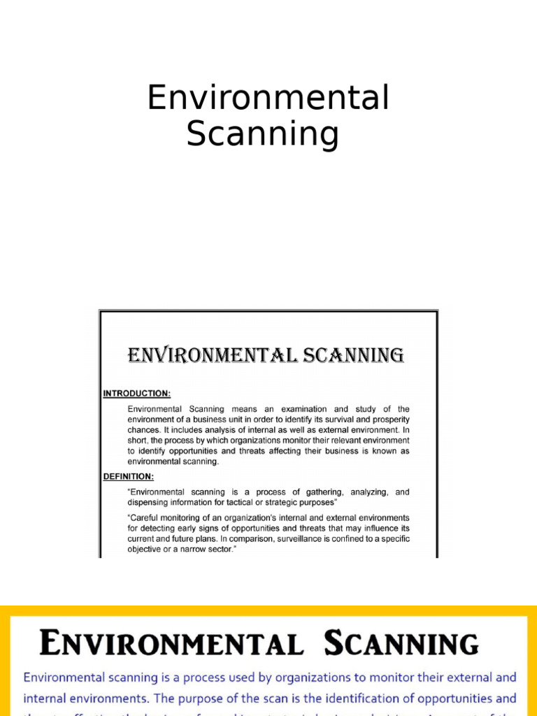 Environmental Scanning | PDF | Swot Analysis | Business