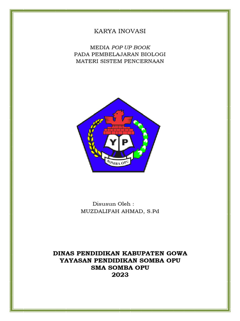 Pop Up Book untuk Pembelajaran Pencernaan | PDF | Ilmu Sosial