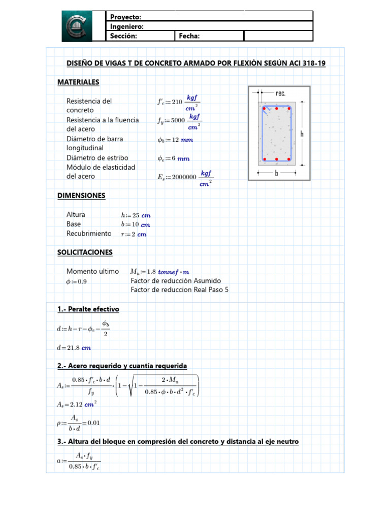 01 Cadic Diseño de Vigas T Por Flexion 2024 | PDF | Ingeniería estructural | Ciencia de los ...