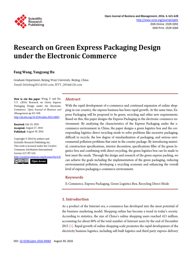 Green-Express-Packaging-Design-under-the-E-Commerce | PDF | Packaging ...