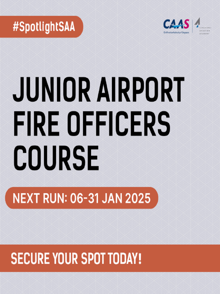 Junior Airport Fire Officers Course | PDF