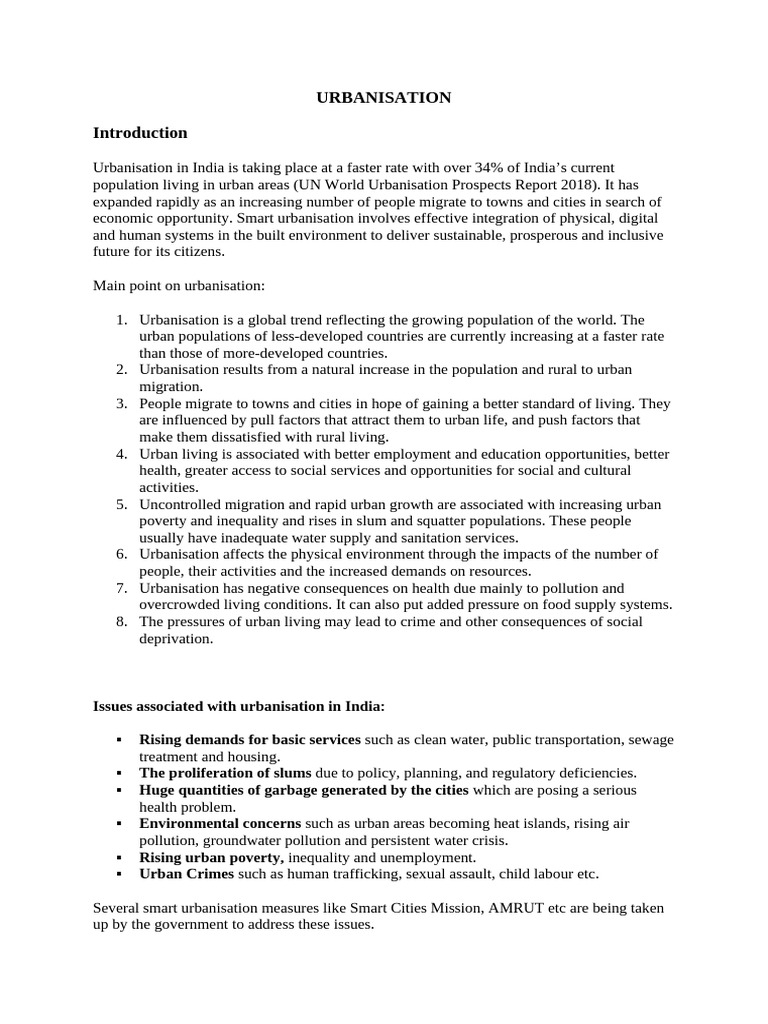 10 Urbanisation | PDF | Urbanization | Slum
