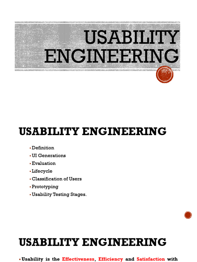 2.usability Engineering | PDF | User Interface | Usability