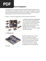 29 Perangkat Keras Komputer Beserta Fungsi Dan Gambarnya Lengkap | PDF