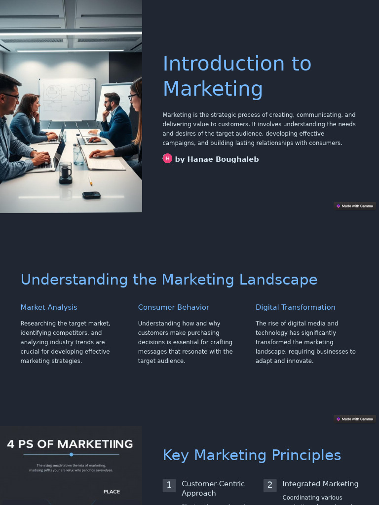 Introduction To Marketing | PDF | Marketing | Target Audience