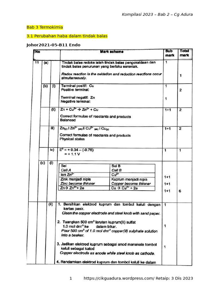 Jawapan Bab 11 Trio Trial | PDF