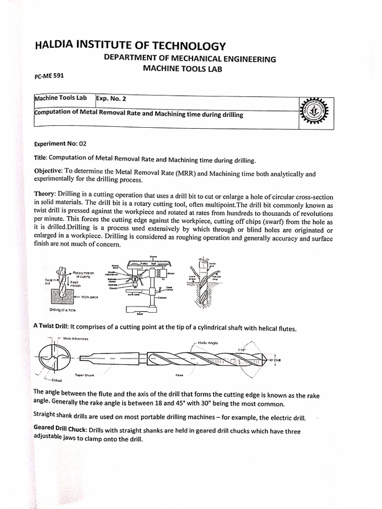 2345 Machin Tool Lab | PDF