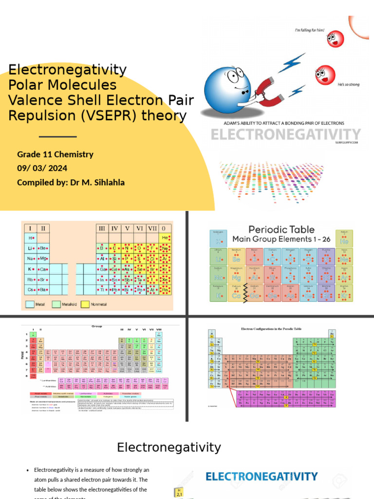 Molecular Shapes &VSEPR Theory Lecture 1 | PDF | Chemical Bond ...