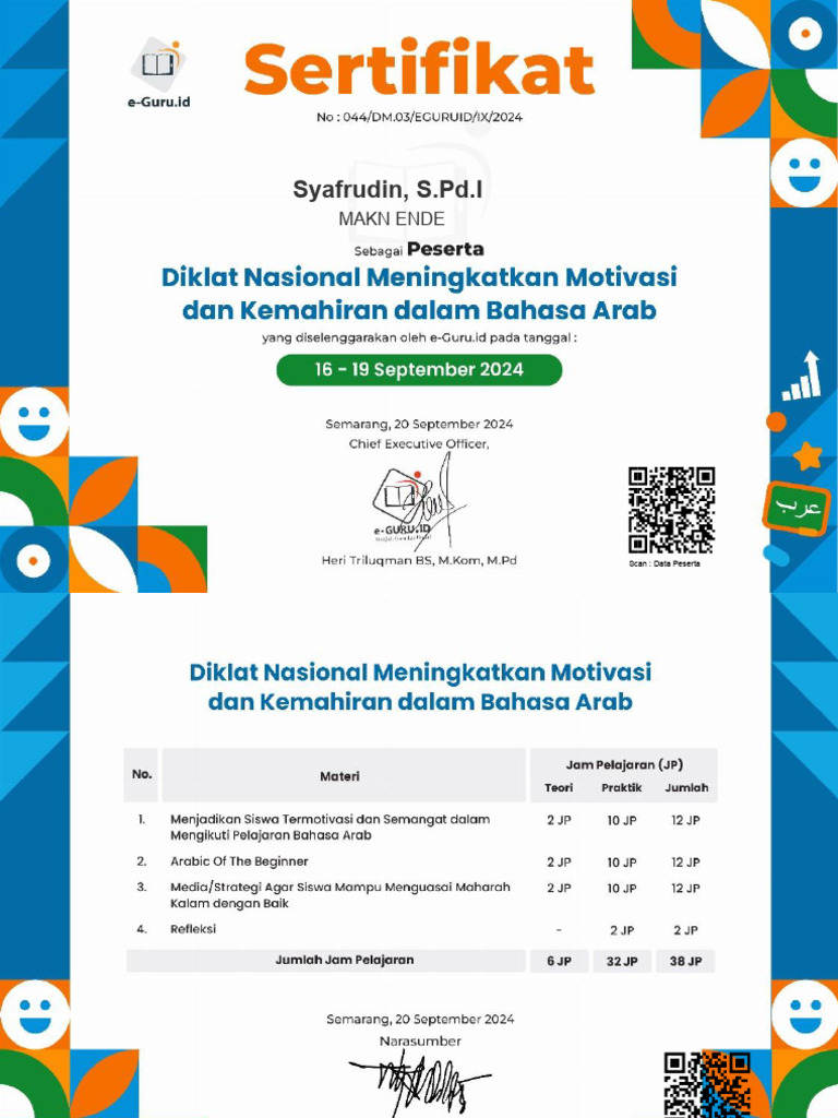 Syafrudin, Sertifikat Barab. | PDF