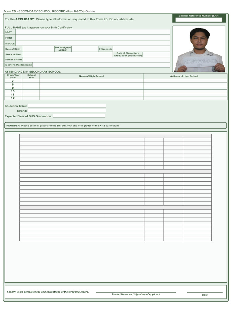Upcat 2025 Form2b 1255113155 | PDF | Science | Scientific Method
