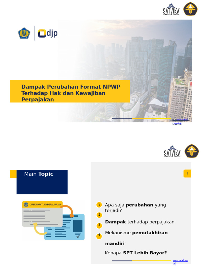 Dampak Perubahan Format NPWP 2023 | PDF | Pengelolaan Keuangan & Uang