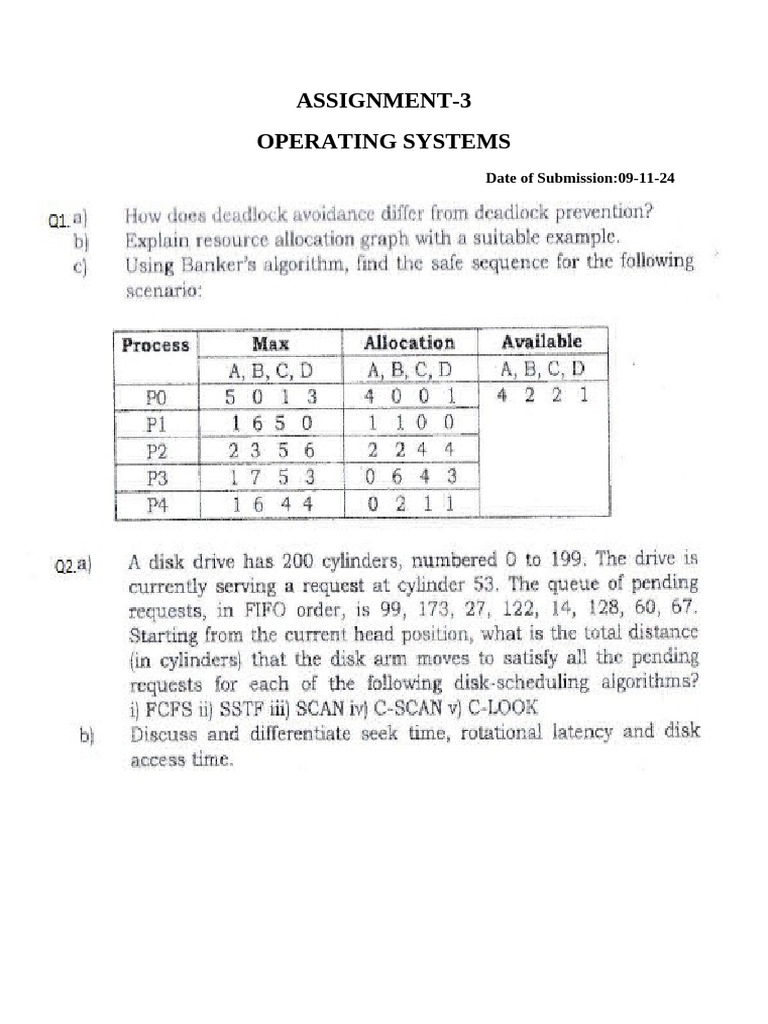 Os Assignment3 | PDF