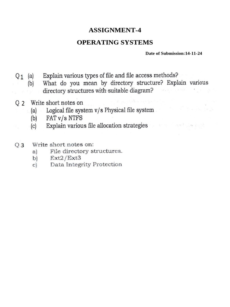 Os Assignment4 | PDF