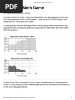 Peppered Moths Natural Selection Game | PDF