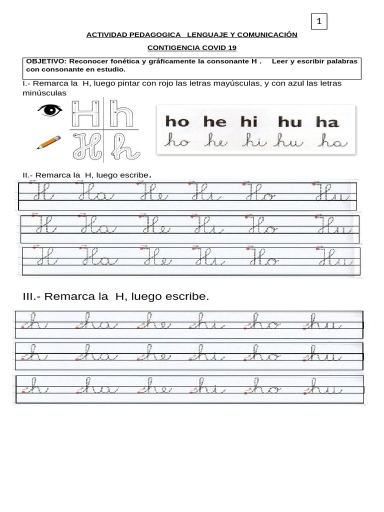 Letra Ha He Hi Ho Hu | PDF | Comunicación escrita | Lingüística
