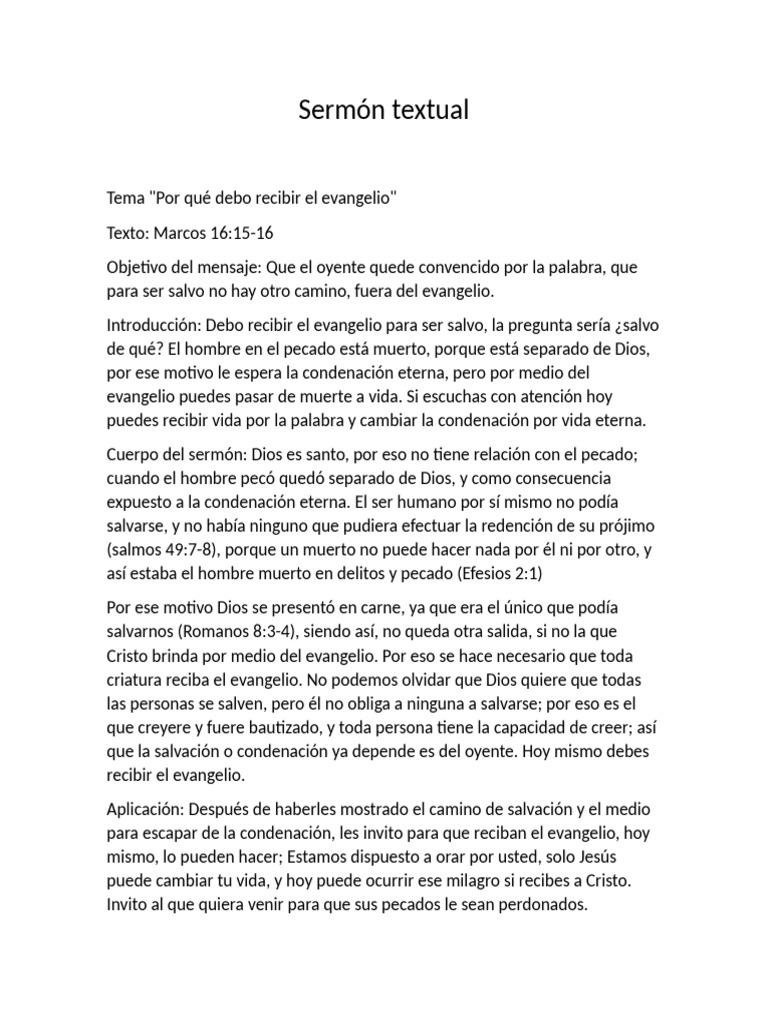 Recibe el Evangelio y Sé Salvo | PDF