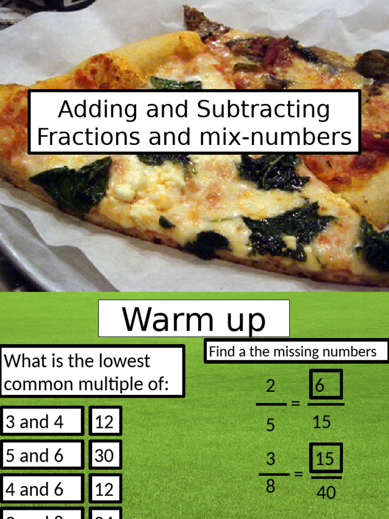 Adding and Subtracting Fractions | PDF | Mathematical Objects | Algebra