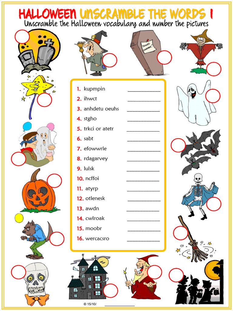 Halloween Vocabulary | PDF | Halloween | Supernatural Legends