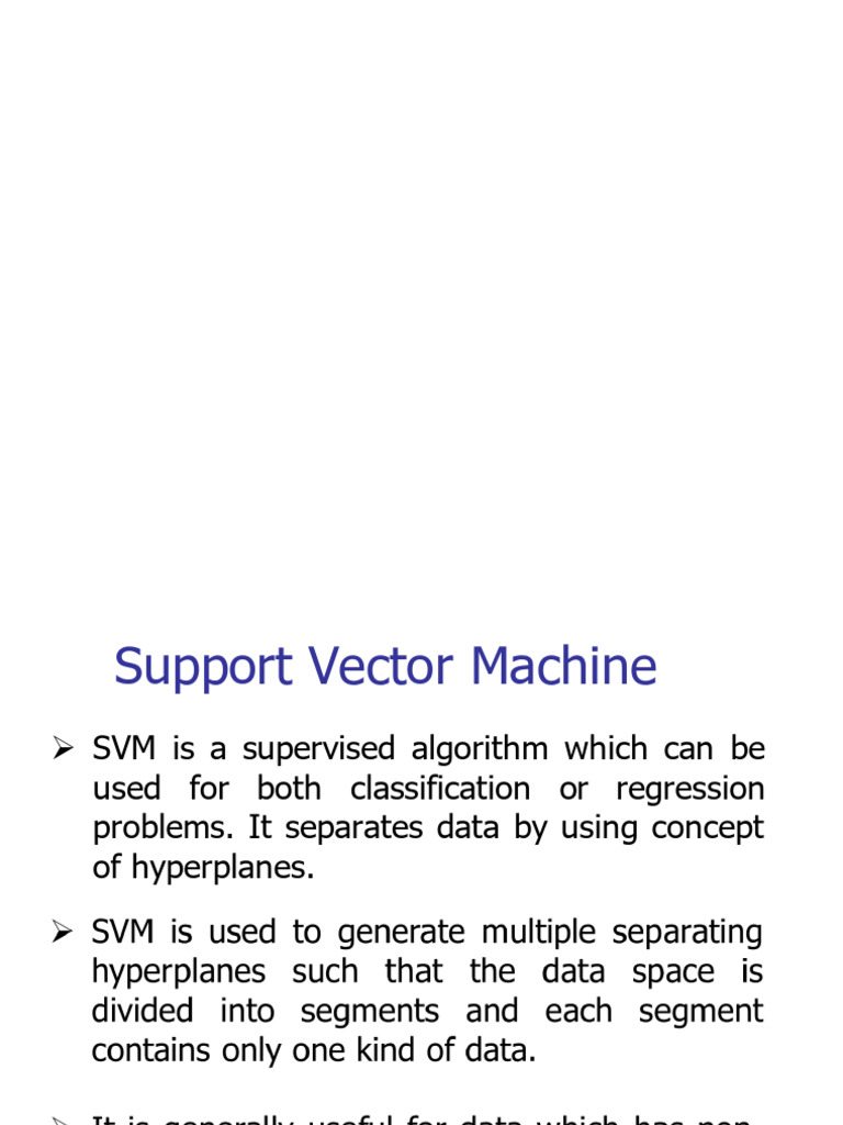Support Vector Machine | PDF | Support Vector Machine | Data Analysis