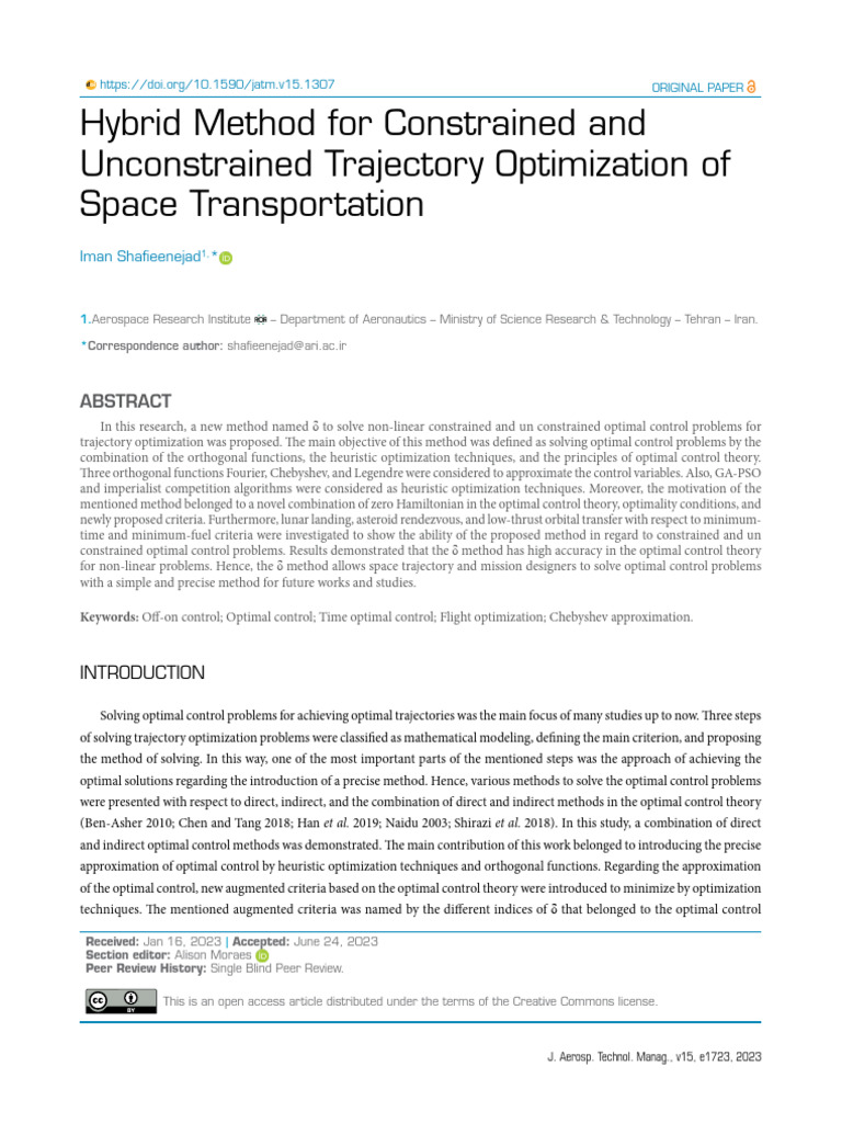 Hybrid Method For Constrained and Uncons-1 | PDF | Optimal Control | Mathematical Optimization