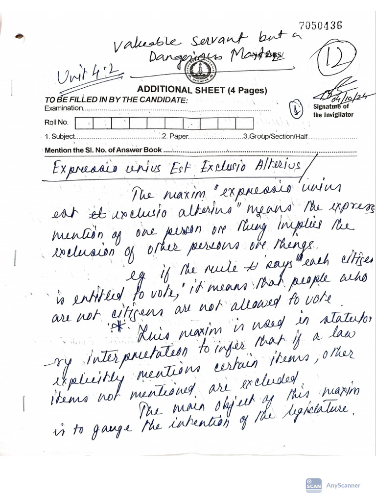 Interpretation Notes | PDF